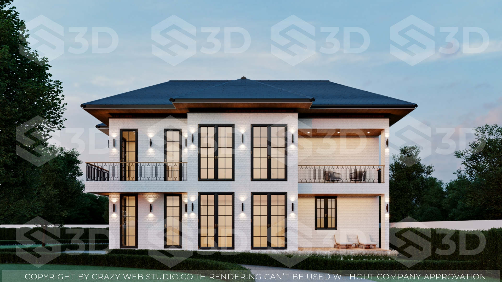 3D Rendering & design Family Villa - Bangkok